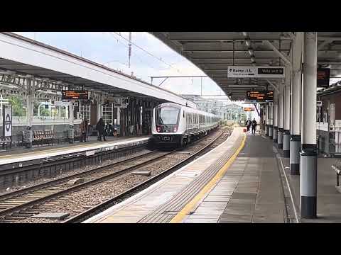 Elizabeth line class 345 “Aventra” departing Romford.(Elizabeth line is ...