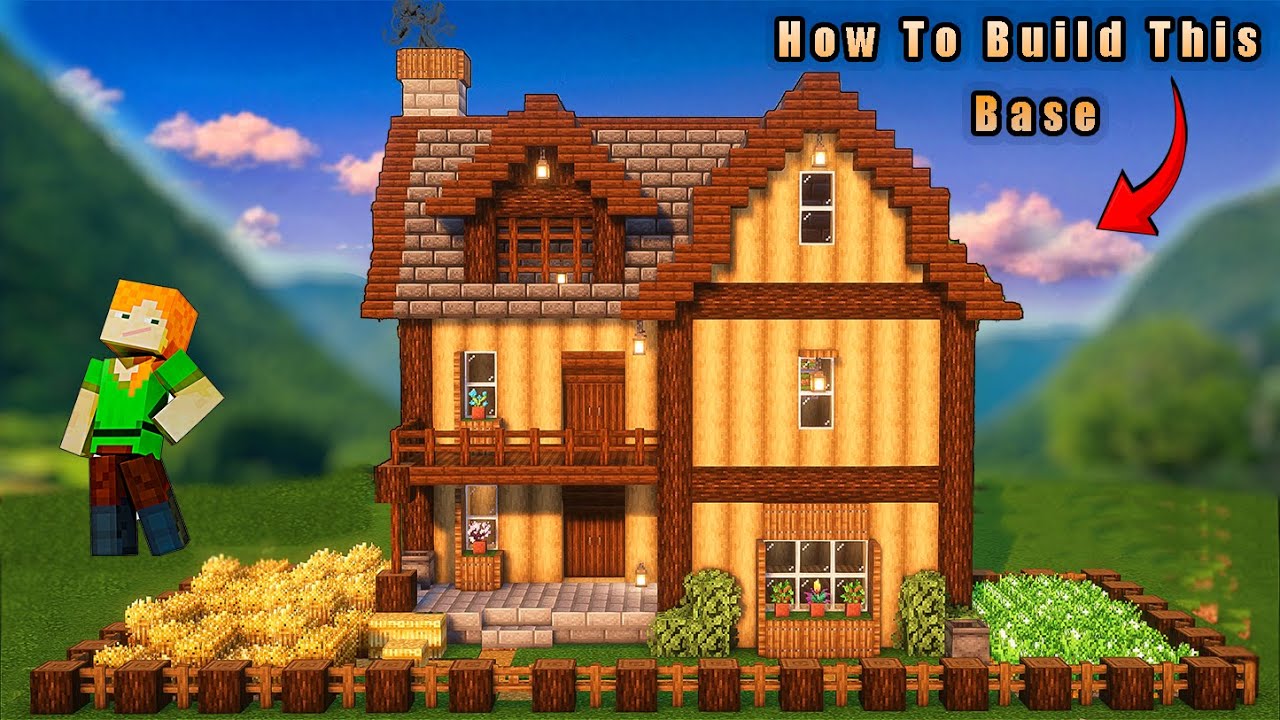 Mastering Minecraft: Effortlessly Craft Your Perfect Starter Base - YouTube