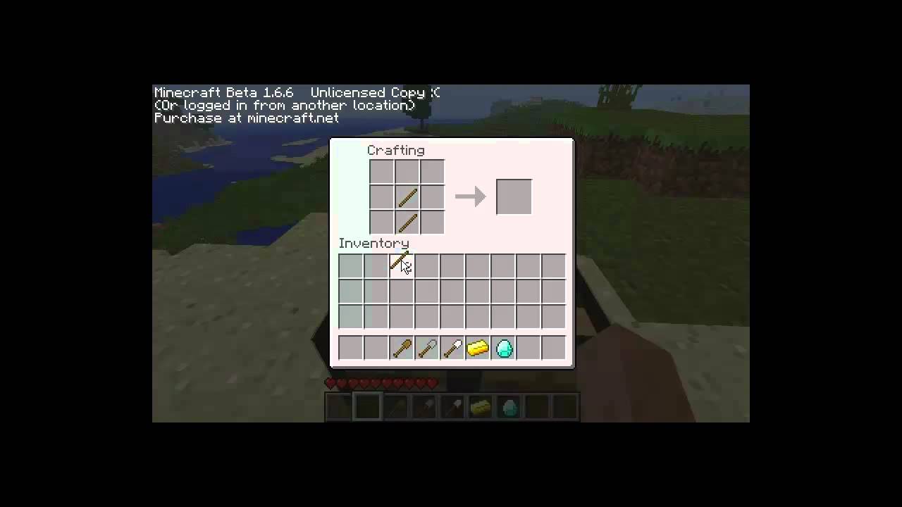 minecraft- schaufel craften - YouTube