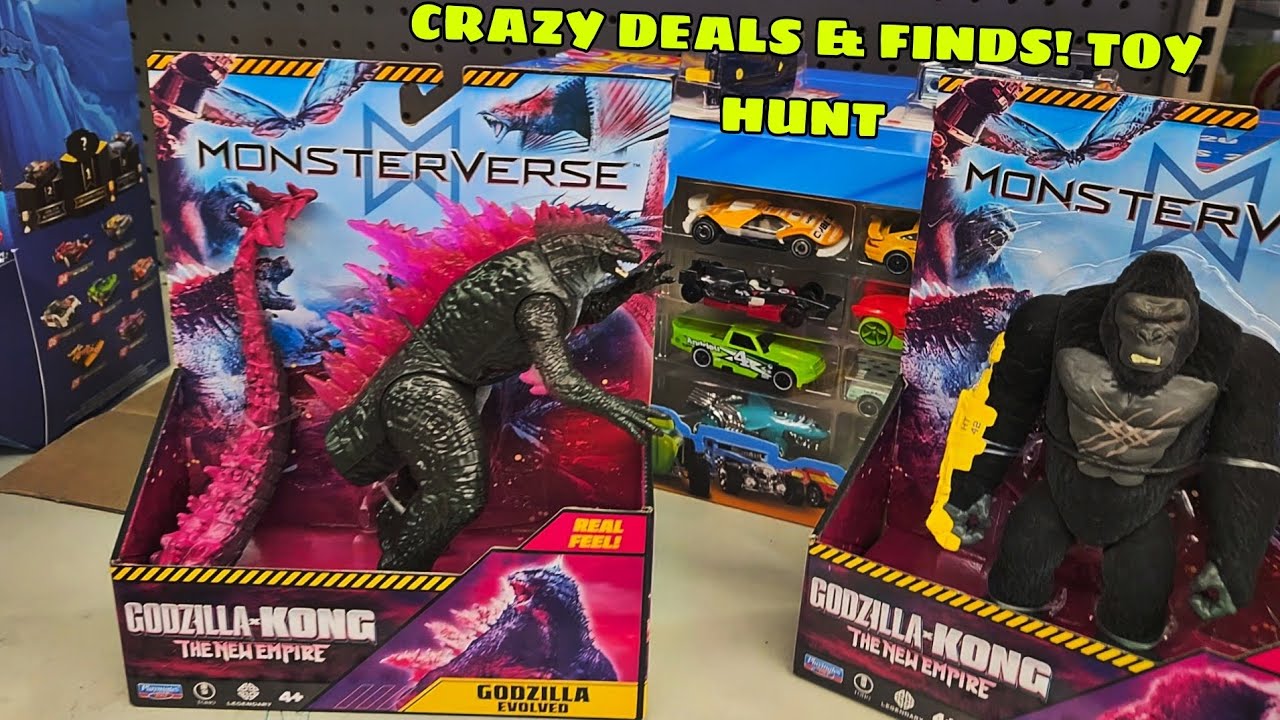 SUCCESSFUL Toy Hunt For Real Feel Godzilla and Kong toys & more! - YouTube