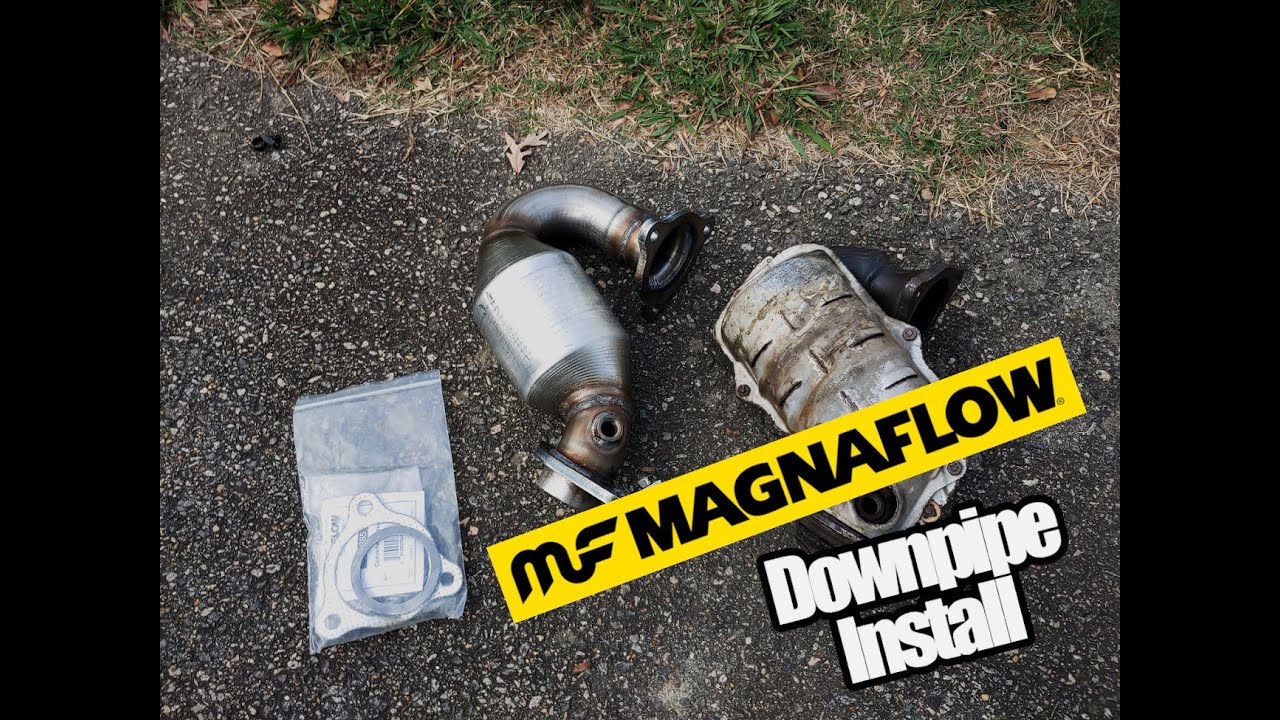 New Magnaflow Downpipe Install - 2009 Acura RDX SH-AWD - YouTube