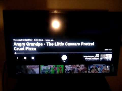 Reacting to angry grandpa- the little Caesars pretzels crust pizza ...