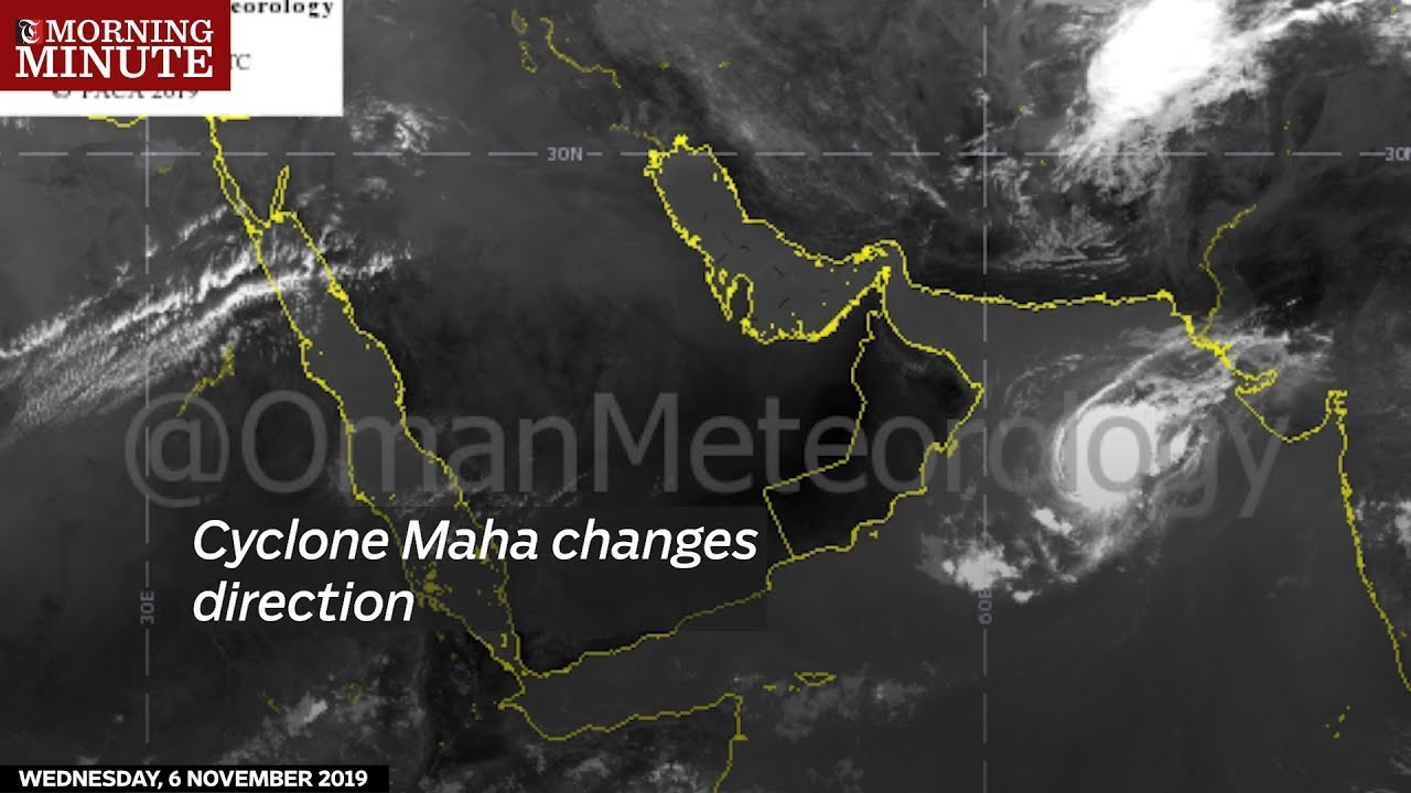 Cyclone Maha changes direction. - YouTube