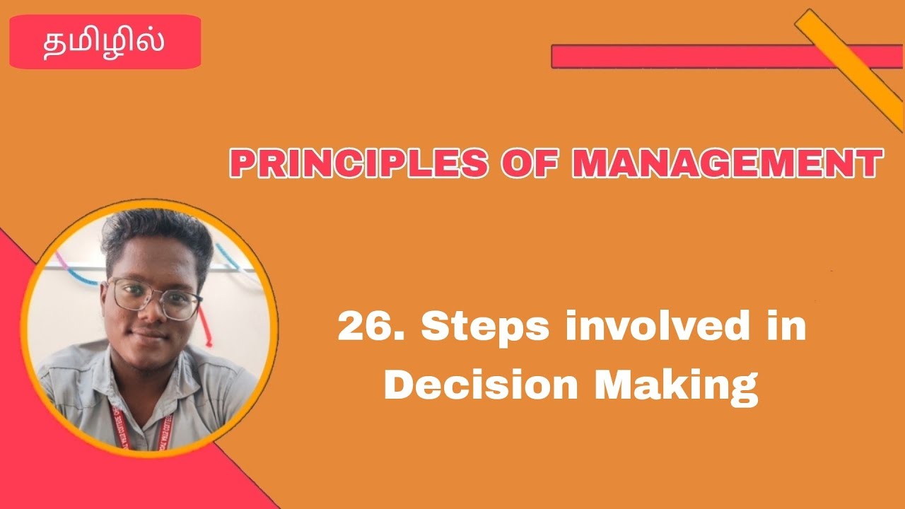 Steps in Decision making | Principles of Management | தமிழில் - YouTube