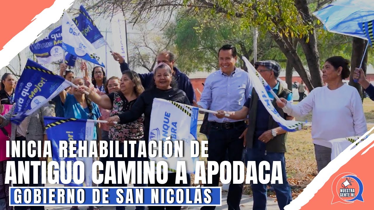 Inicia San Nicolás rehabilitación de antiguo camino a Apodaca - YouTube