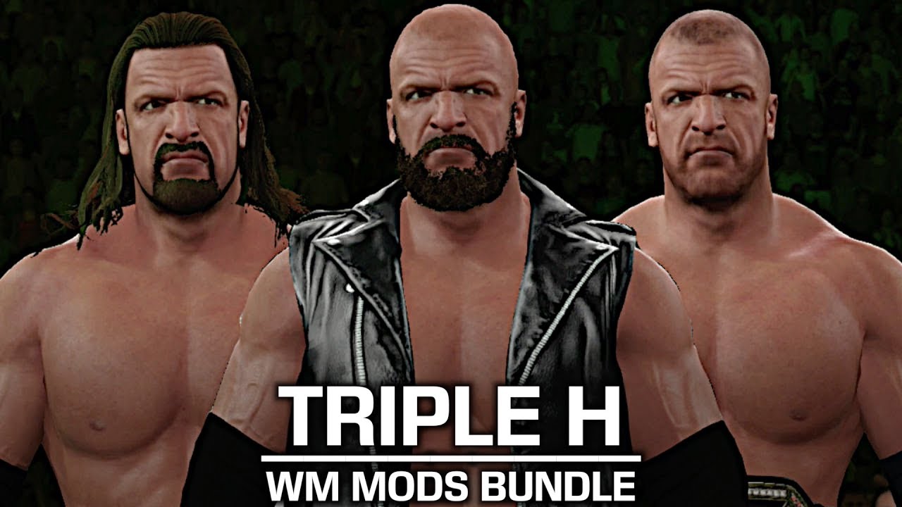 WWE 2K17: Triple H WrestleMania Mods Bundle! (WrestleMania 28, 32 & 33 ...