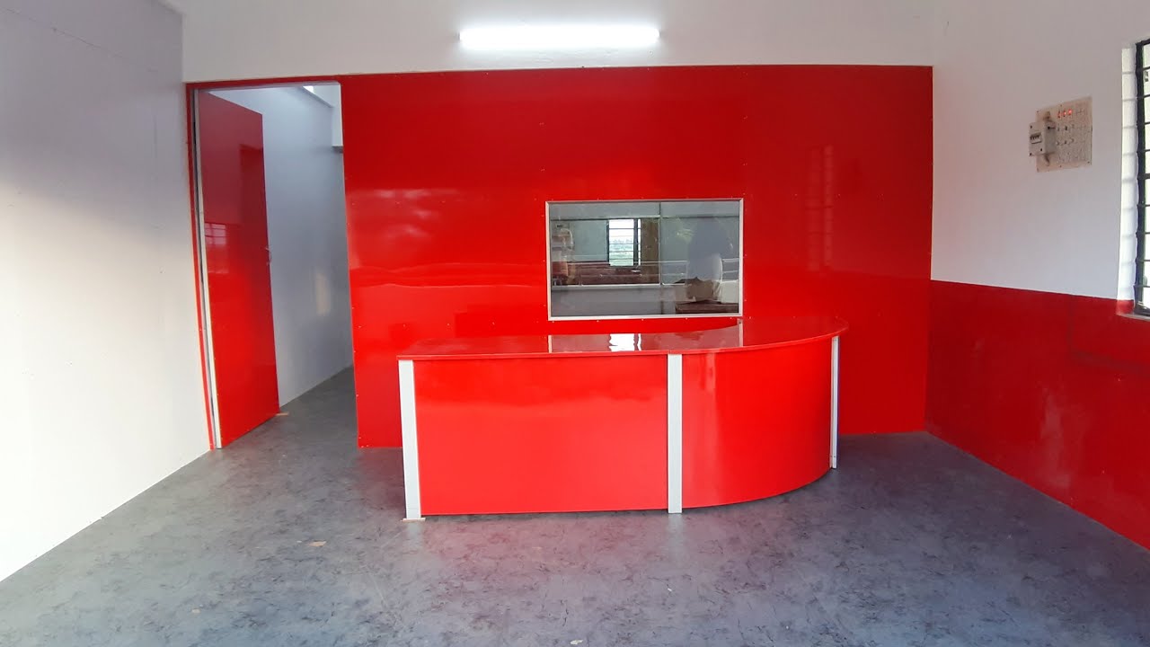 office room aluminium partition work | ACP sheet fixing | Sree Hari ...