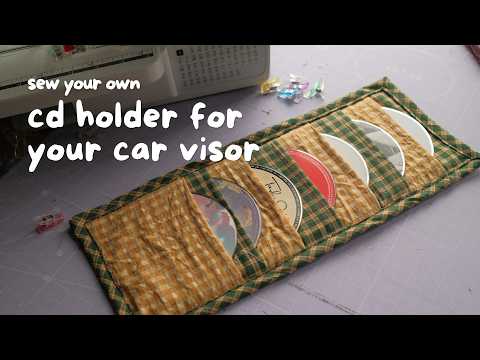 how to sew a CD holder for your car visor | sewing tutorial