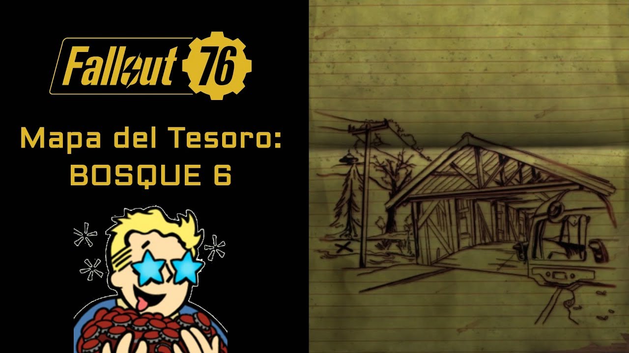 #FALLOUT76 - Mapa del Tesoro: Bosque 6 | Treasure Map: Forest 6 - YouTube