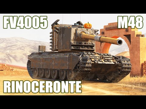 FV4005, M48 Patton & Rinoceronte ● WoT Blitz