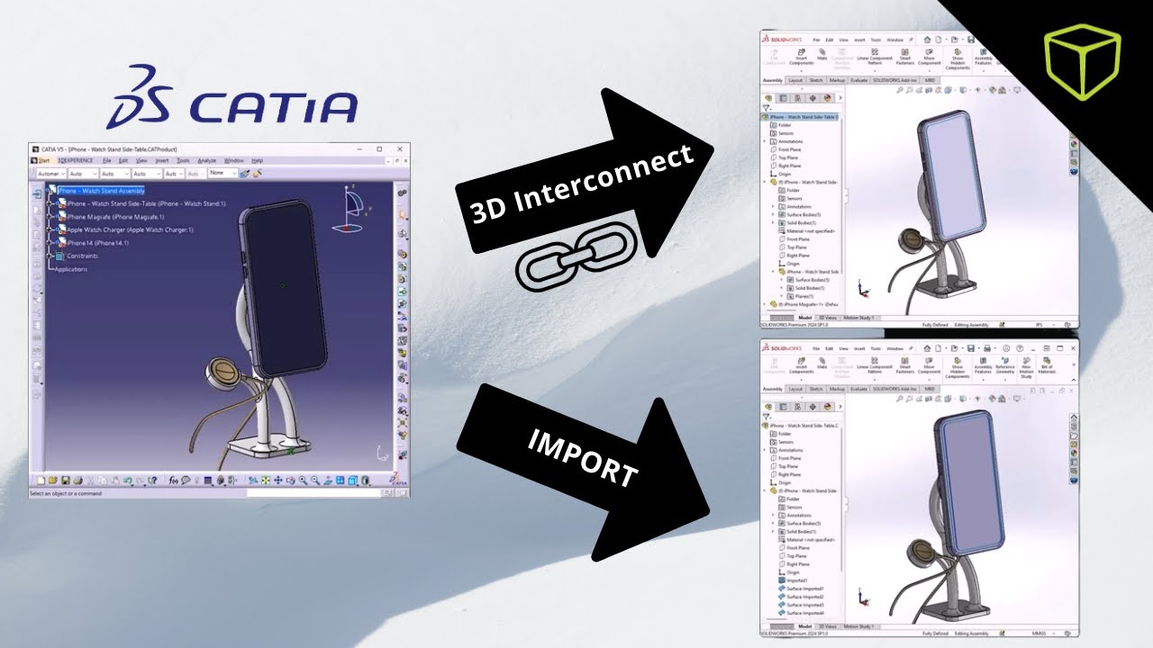 2 Ways to Bring CATIA V5 Models into SOLIDWORKS - YouTube