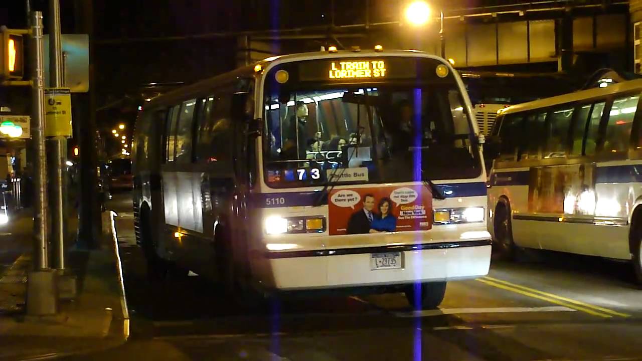 MTA NYC Bus 1999 Nova-RTS L Shuttle Bus #5110 at Wyckoff Ave - YouTube