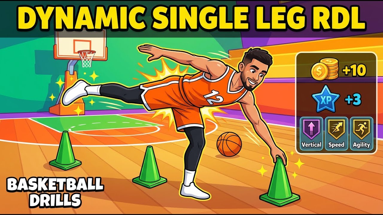 Basketball Drill 🏀 Dynamic Single-Leg RDL - Injury Prevention ...