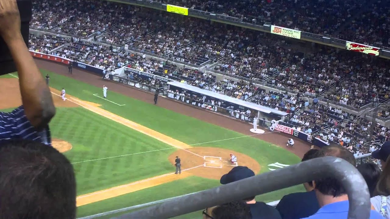 Bottom of the 1st Inning at the New Yankee Stadium - YouTube