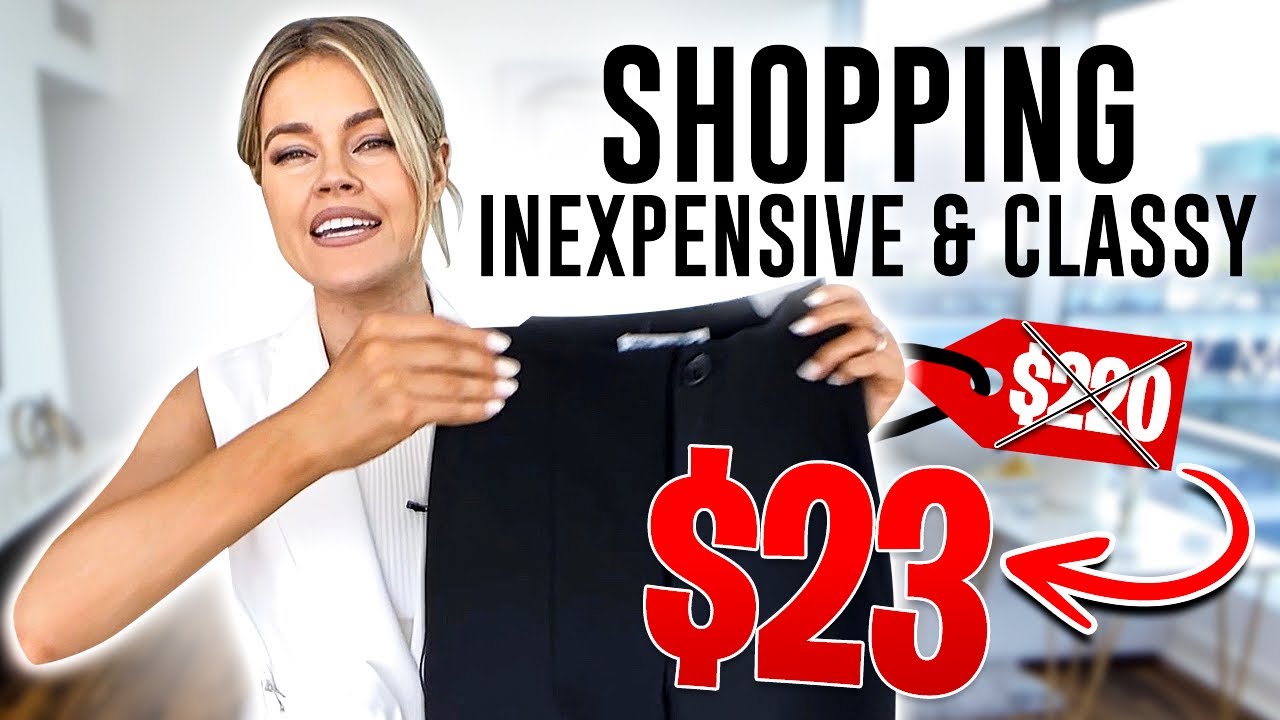 how to shop for classy clothes in inexpensive stores - YouTube