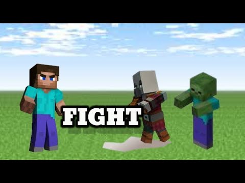 I FIGHT WITH ZOMBIE & PILLAGER [DARK SERIES EPISODE 2] | MINECRAFT ...