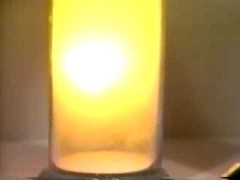 Sodium in Chlorine gas - YouTube