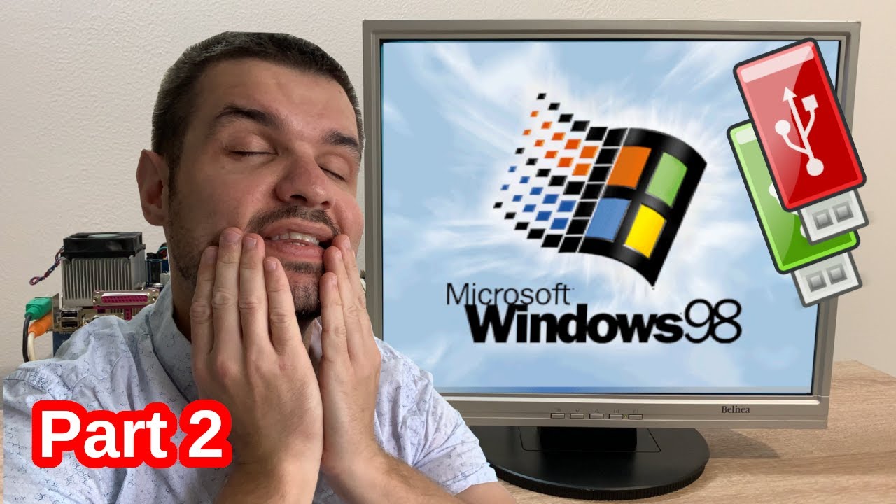 Projet PC Windows 98 - Drivers et tests USB - Part 2 - YouTube