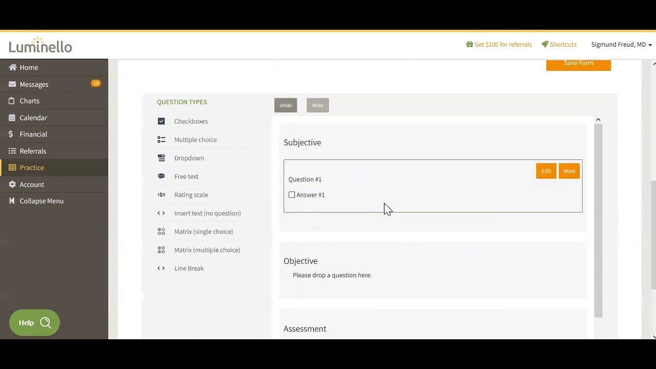 Create a Custom Template in the Luminello EHR/EMR - YouTube