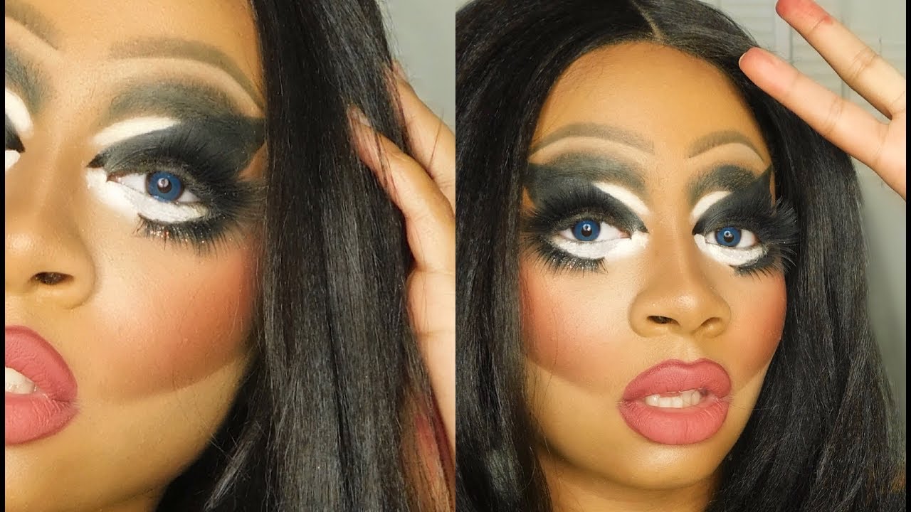 I tried following a Trixie Mattel tutorial *first time ever trying drag ...