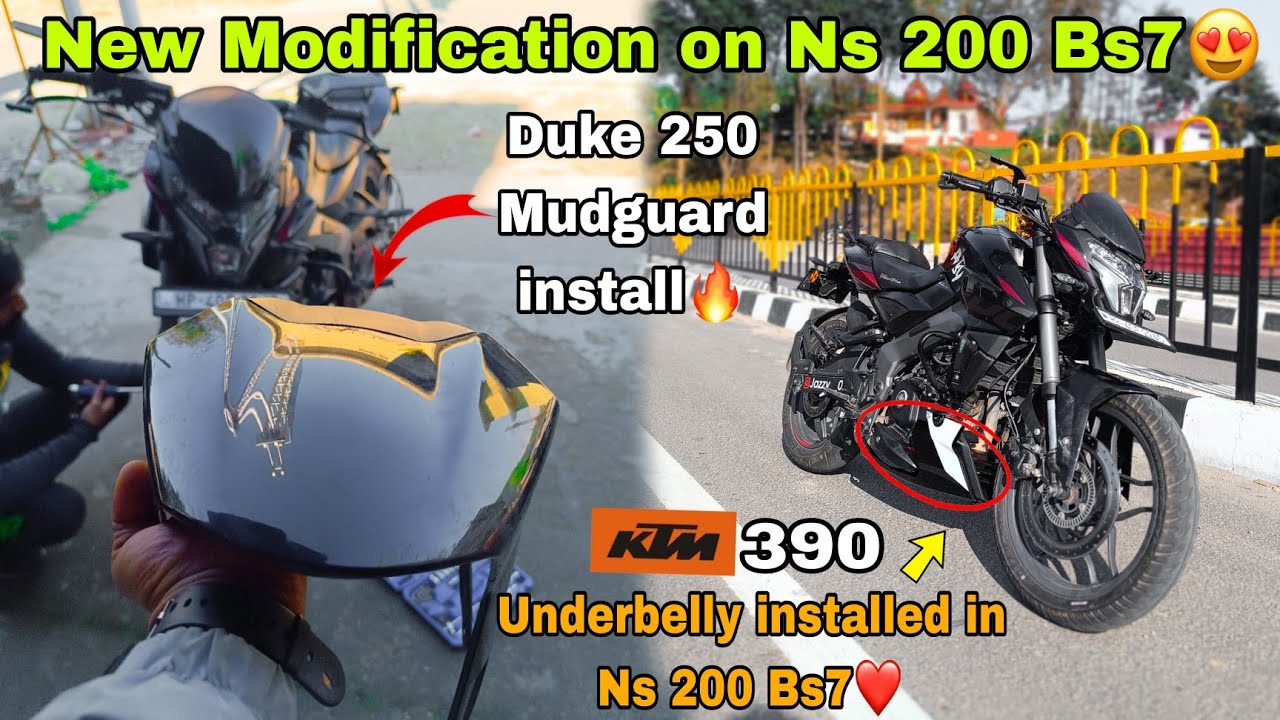 How to install Duke 250 Mudguard in Ns 200 Easy installed KTM Rc390 ...