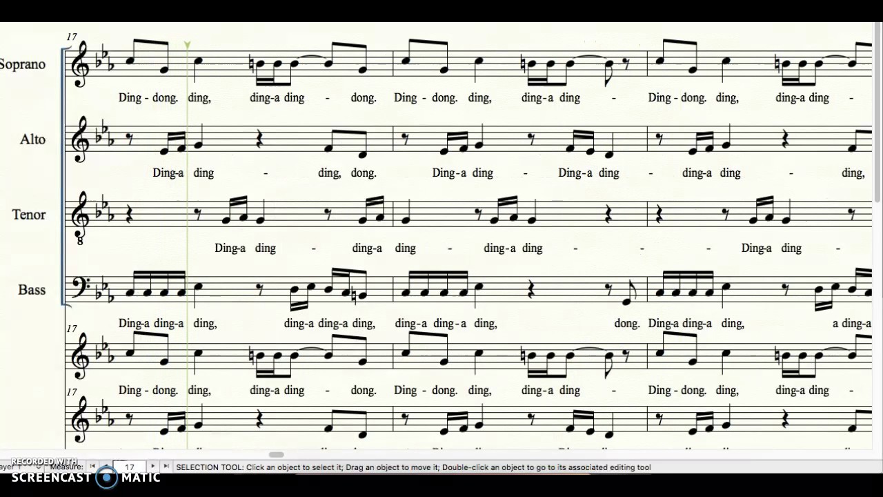 Ding-a Ding-a Ding Soprano Chorus I - YouTube