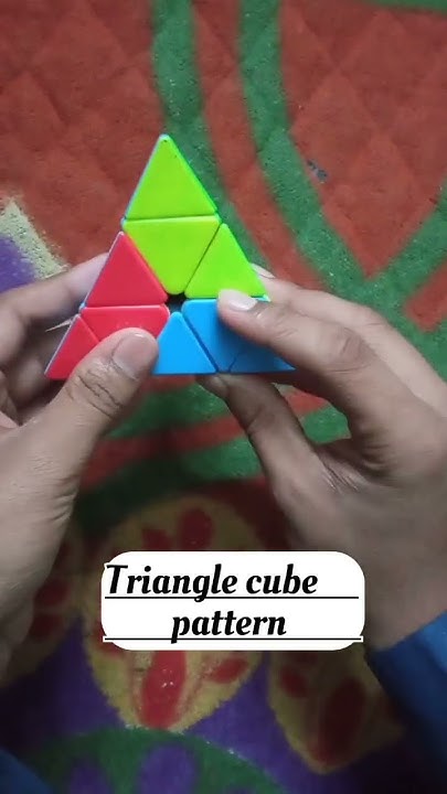 How to make pyraminx cube pattern #shorts - YouTube