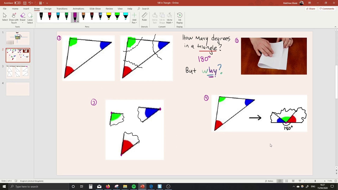 Year 7 Maths - Lesson 1 - Angles (w/c 20th April) - YouTube