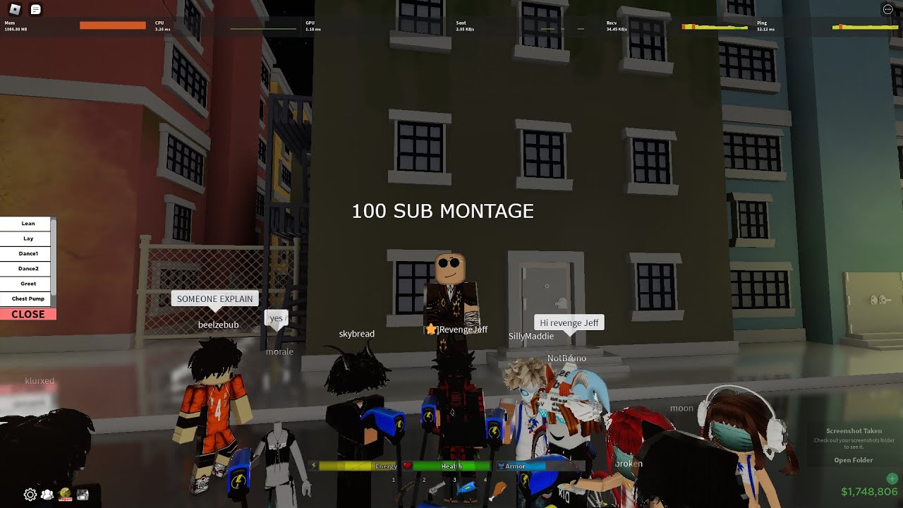 100 sub montage. (hood customs / da hood clips. - YouTube