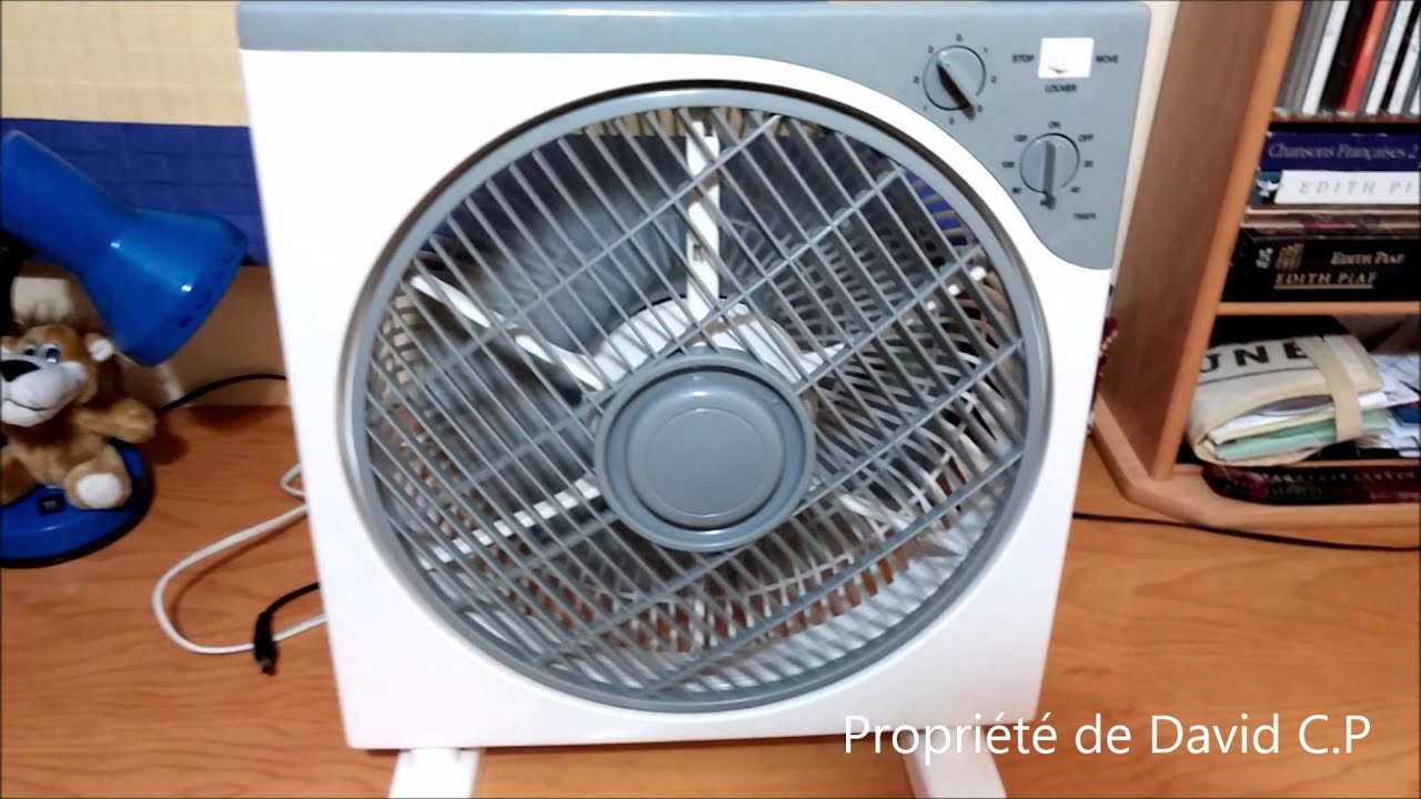 box fan moderno con difusor rotatorio - YouTube