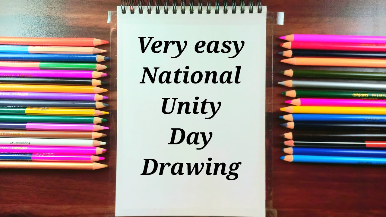 National unity day drawing | Easy pencil art | National unity day ...