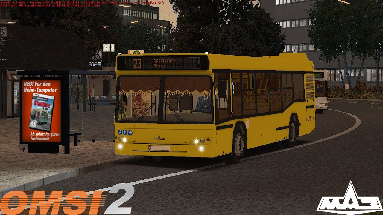 Omsi 2 - Ahlheim & Laurenzbach - Line 23 - MAZ 103.486 2018 - YouTube