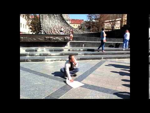 digging up in a nose, perfomance, petro ryaska - YouTube