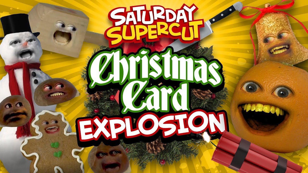 Annoying Orange - Xmas Card Xplosion! [Saturday Supercut🔪] - YouTube