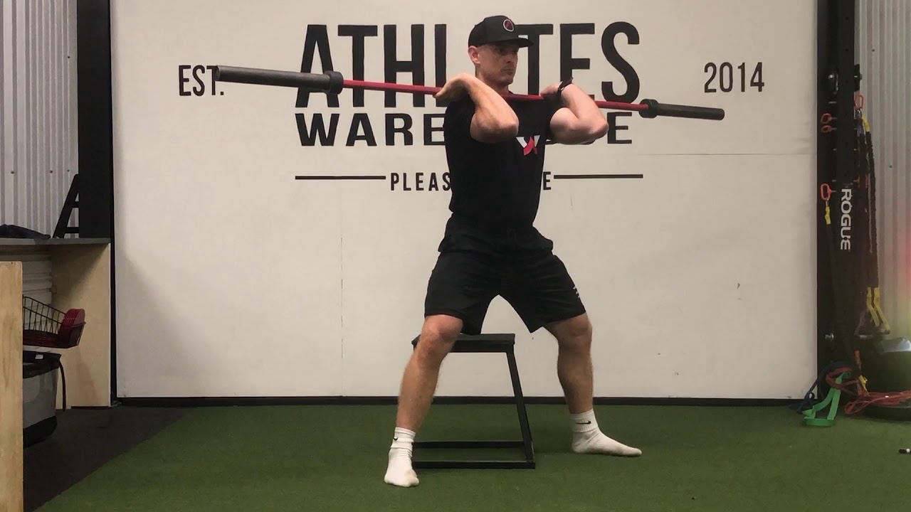 3.2 Tempo BB Front Box Squat - YouTube