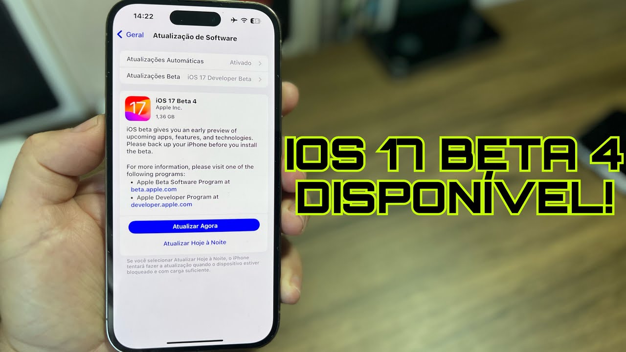 Apple liberou o iOS 17 beta 4. - YouTube