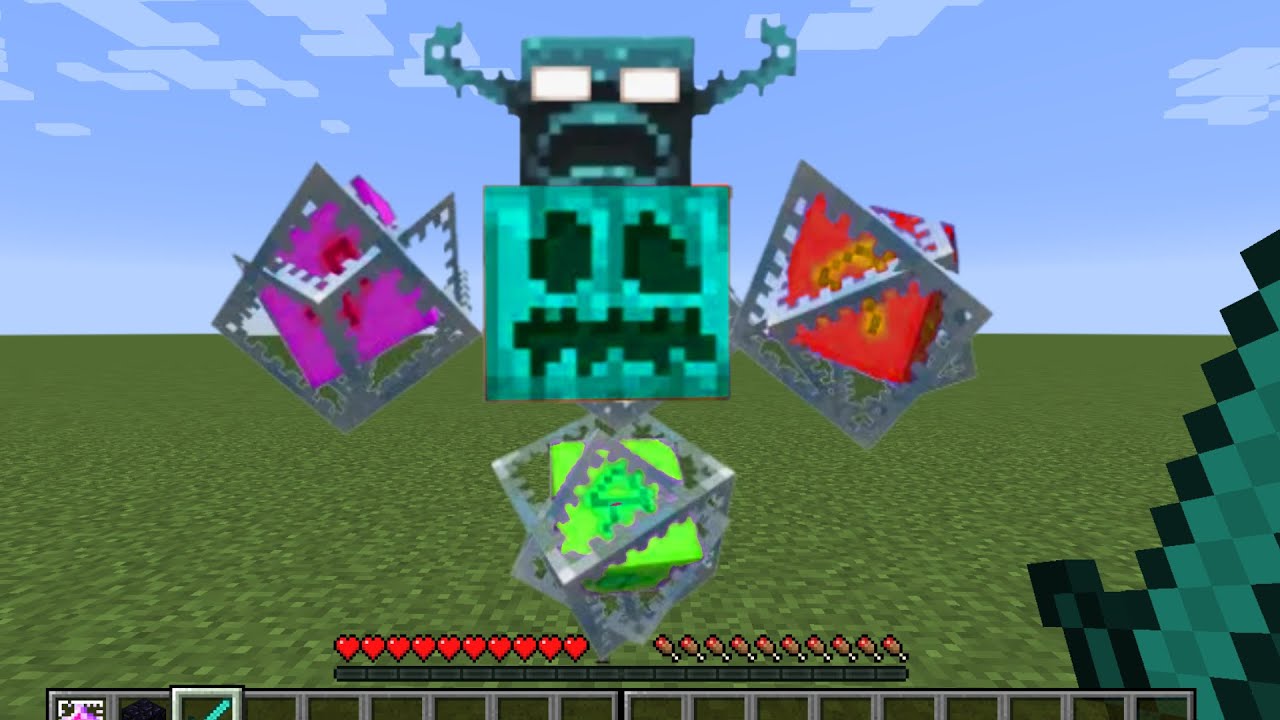 what if you create a WARDEN CRYSTAL GOLEM in MINECRAFT - YouTube