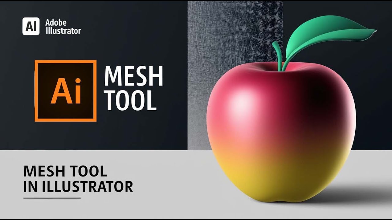 How to Make 3d Mango in Adobe Illustrator | Gradient Mesh Tool ...