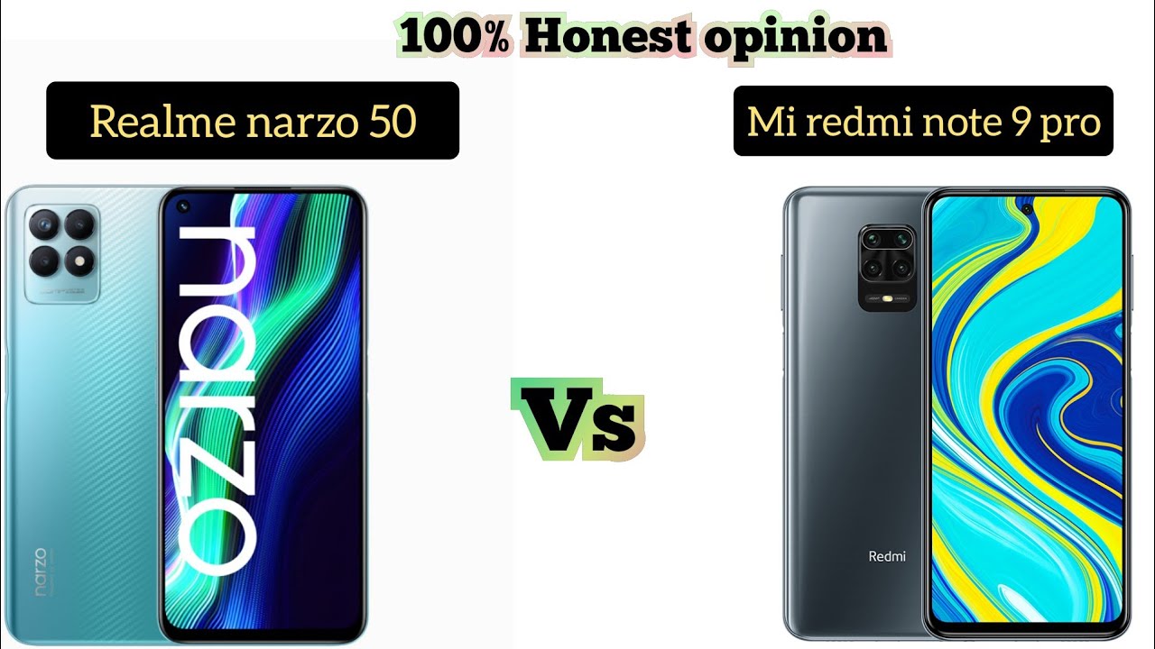 Realme narzo 50 Vs Mi redmi note 9 Pro - YouTube