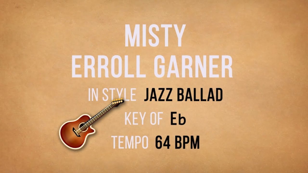 Misty - Erroll Garner - Instrumental Backing Track - YouTube
