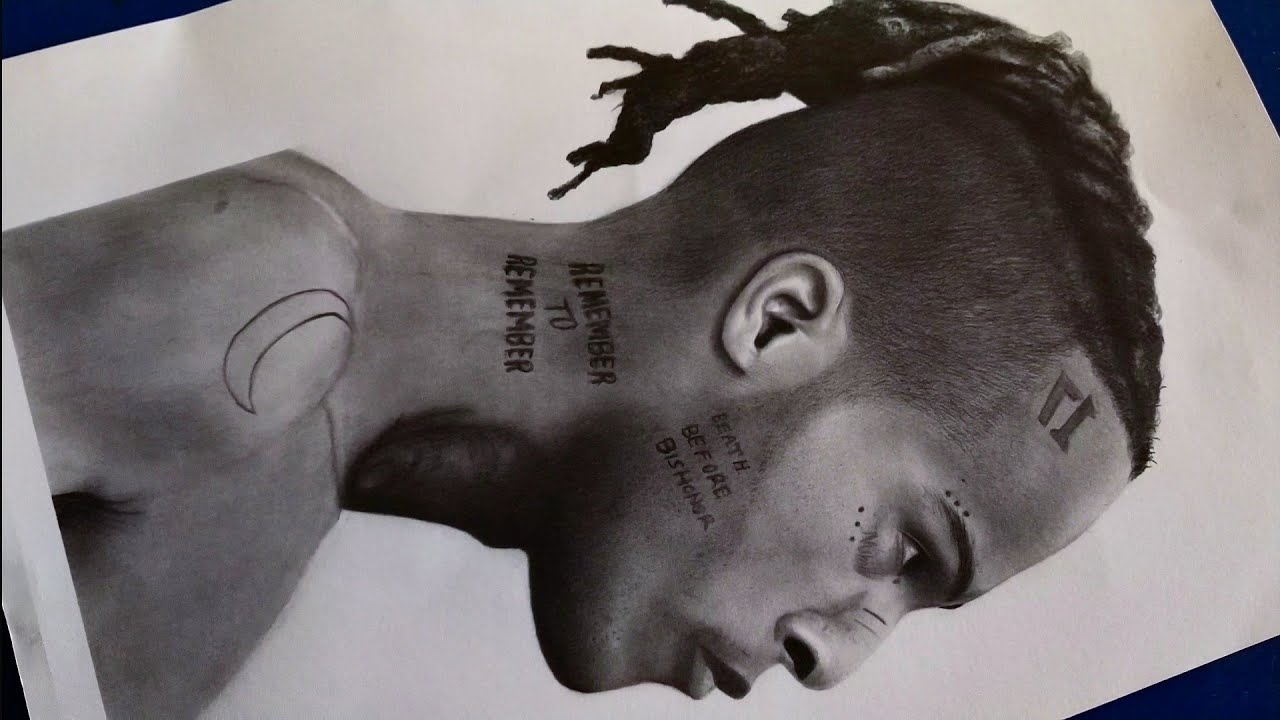Xxxtentacion Realistic Drawing Youtube