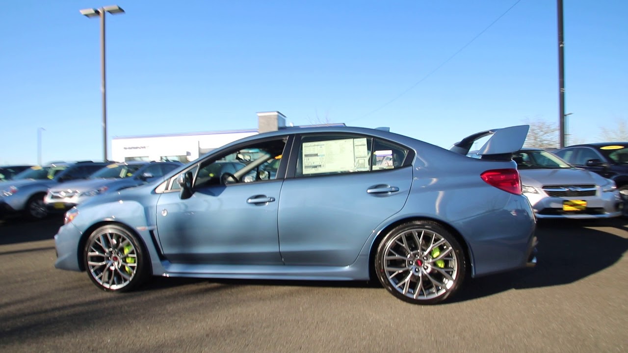 2018 Subaru WRX STi Limited | Blue | J9827325 | Tacoma | Kent | - YouTube