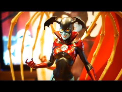 DC Direct Covergirls Red Lanterns Bleez Unboxing - YouTube