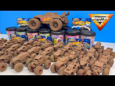 🤯32x Hot Wheels Monster Trucks Color Shifters & Monster Jam Monster Trucks Color Changers + RC JUMP