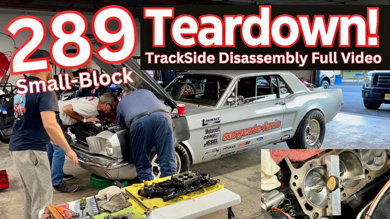 289 Engine Teardown & Inspection at the Track! We Pull the Carb, Intake ...