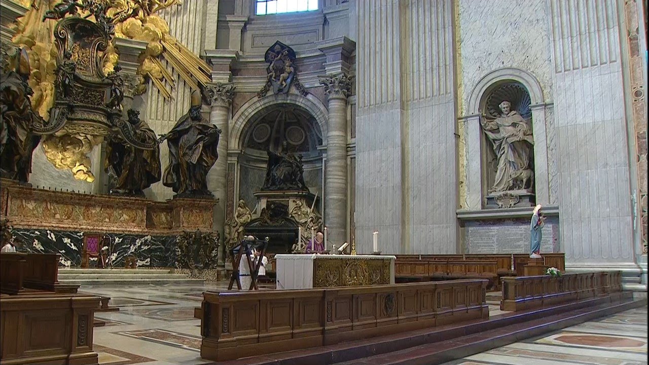 Holy Mass on Passion Sunday, from St. Peter's Basilica 29 March 2020 HD ...