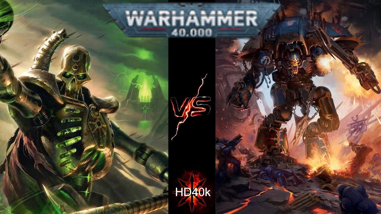 Necrons Vs Chaos Knights Warhammer 40k 2000 Point Battle Report - YouTube