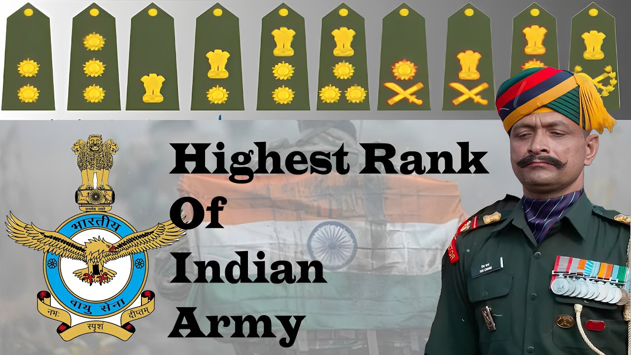 Highest Rank Of Indian Army | ARMY - YouTube