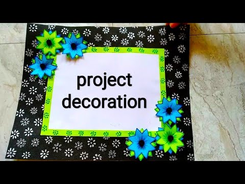 Front page decoration for project - YouTube