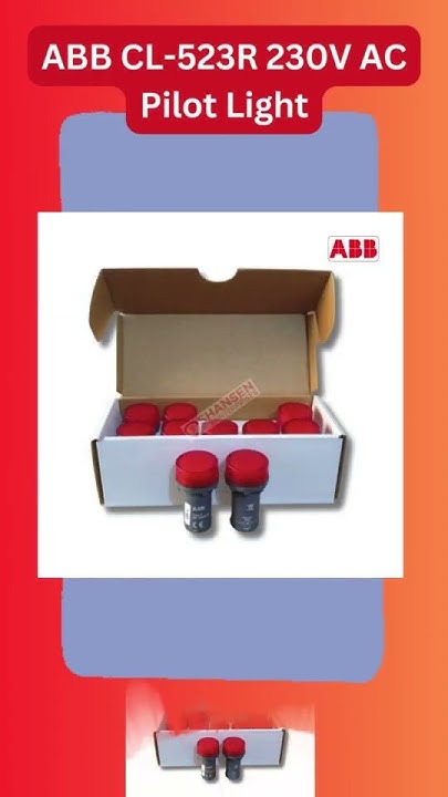 ABB CL 523R 230V a c Pilot Light #abb #pilotlight - YouTube